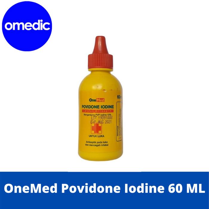 Jual OneMed Povidone Iodine Betadine Obat Luka Antiseptic Isi 60ml ...