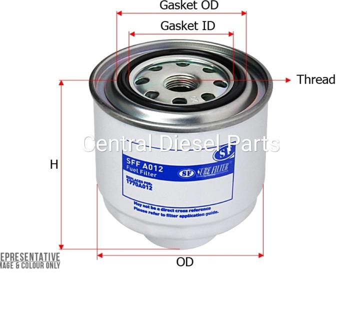 Jual Fuel Filter Solar Mitsubishi 1770A012 SFFA012 SFF A012 Sure Filter - Jakarta Timur ...
