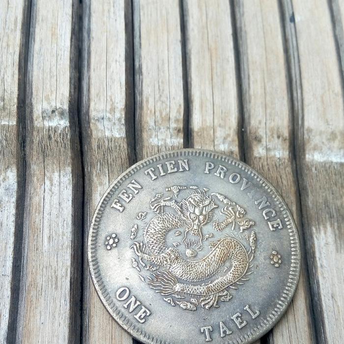 Jual uang kuno coin jumbo replica one tael china sangat langka ...