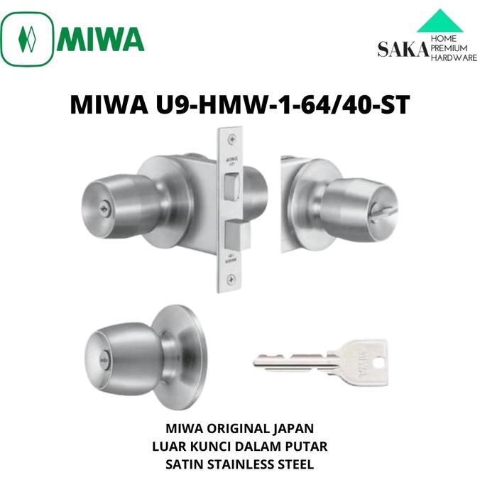 Jual Handle MIWA Lockset MIWA Kunci MIWA U9-HMW-1-64/40-ST - Jakarta Barat - Saka Gudang Kunci ...