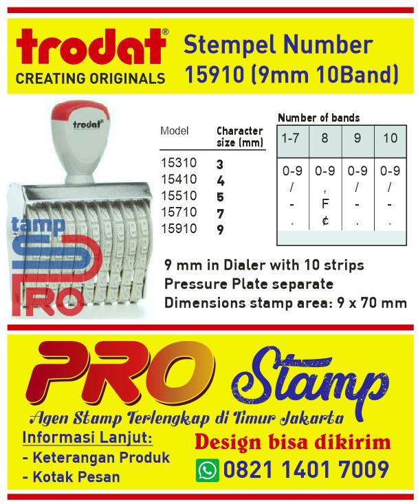 Jual Stempel Angka Manual 10 Digit 9mm / 15910 - Kab. Bekasi - PRO ...