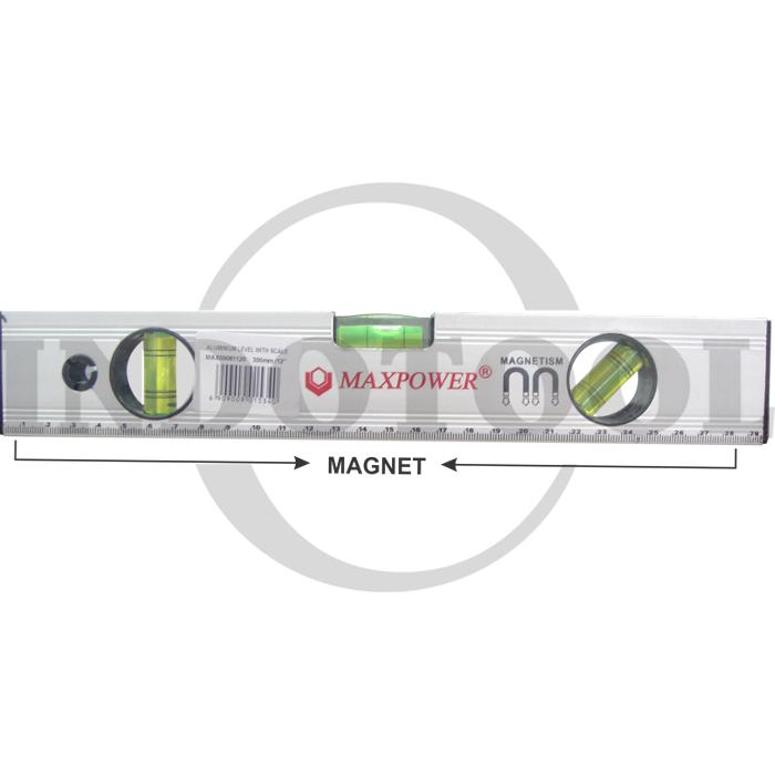 Jual MAGNET ALUMINIUM / ALUMINUM LEVEL WITH SCALE (MAGNETIC) 48 ...