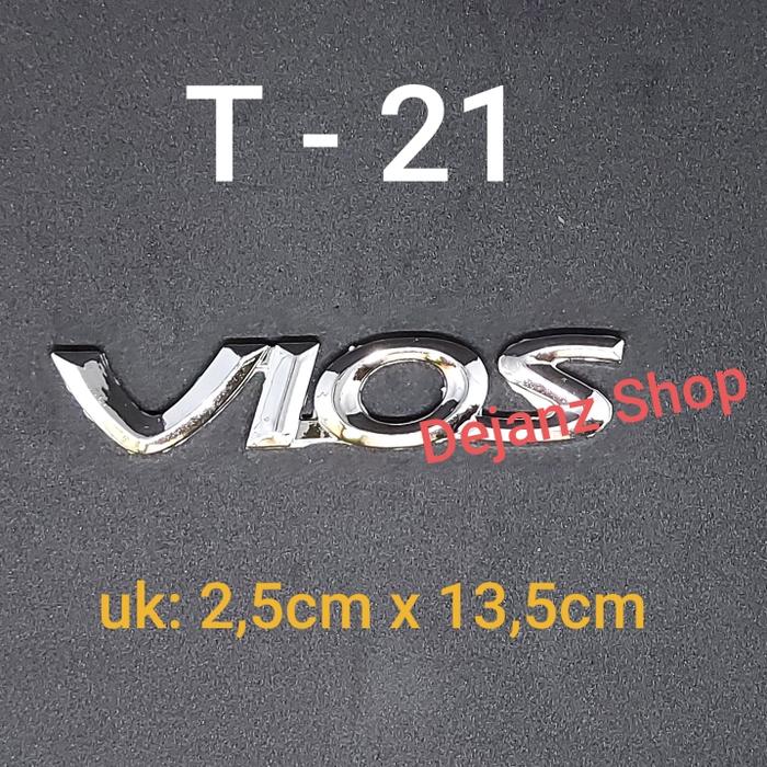 Jual Emblem - Sticker - Stiker - Logo - Lambang - Tulisan VIOS .Chrome ...