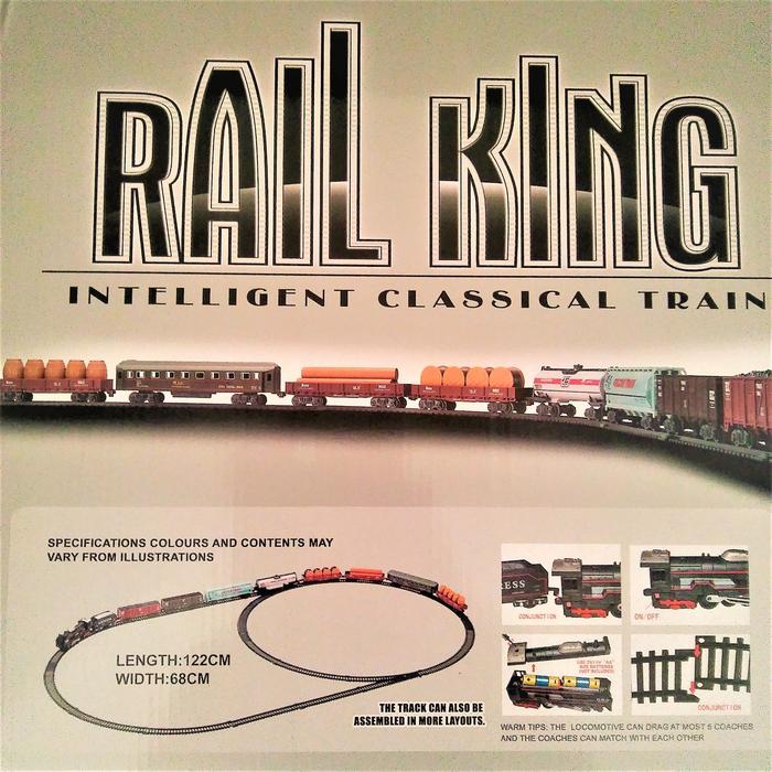 Jual Mainan Anak Kereta Api Rail King Besar Jumbo 10 Pcs Train Track