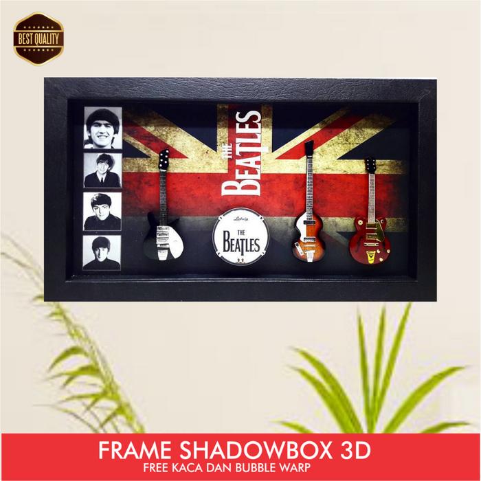 Jual promo frame shadow the beatles figura the beatles shadow box ...