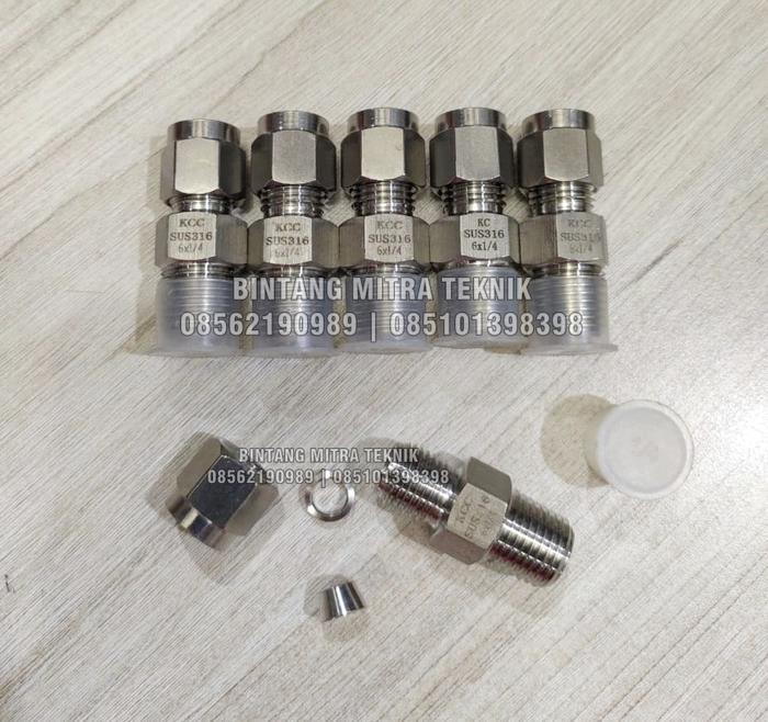Jual MALE CONNECTOR SS316 6MM OD x 1/4" NPT - Kota Bandung - BINTANG ...