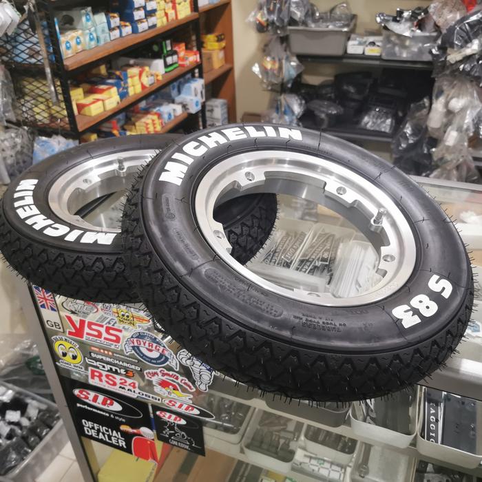 Jual Velg Tubeless MG Polish GS Ring 10 set Ban Michelin S83 Classic ...