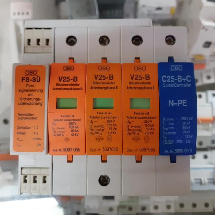 Jual Surger Arrester OBO V25 3P+N FS-SU 4P 280Vac Original - Jakarta ...