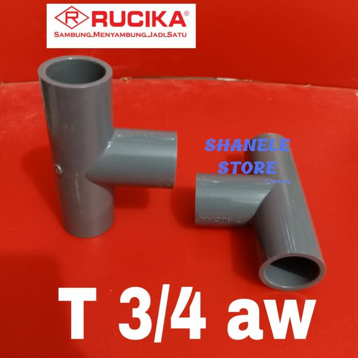 Jual Keni T 3/4 inch AW rucika - fitting/sambungan pipa Tee 3/4" AW ...