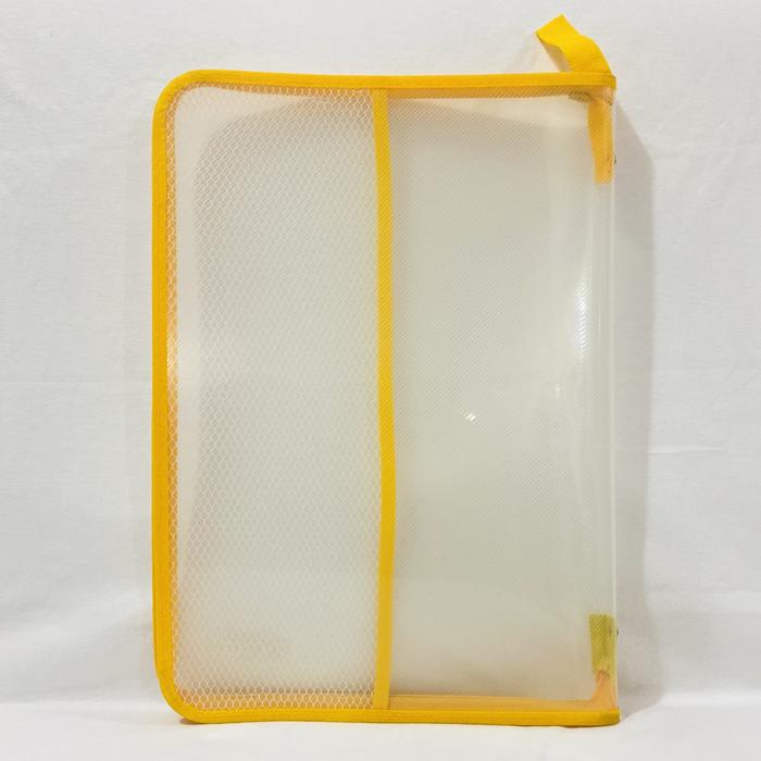 Jual ZIPPER BAG RESLETING JALA / MAP PLASTIK RESLETING JALA ( KUNING ...