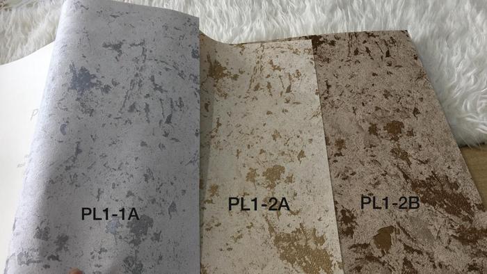 Jual Wallpaper Dinding Korea 1x15mtr motif Semen Aci Abstrak Coklat (P ...