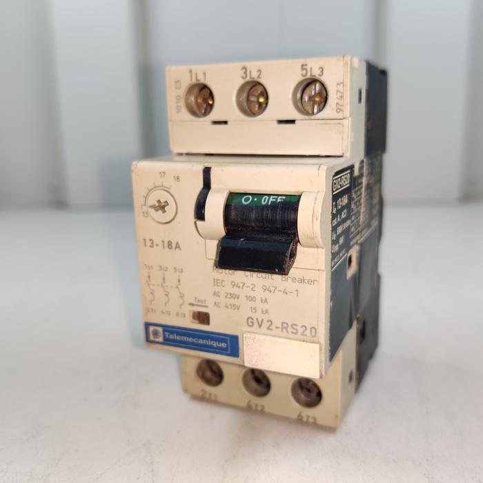 Jual Telemecanique GV2-RS20 Motor Circuit Breaker 13A - 18A France ...