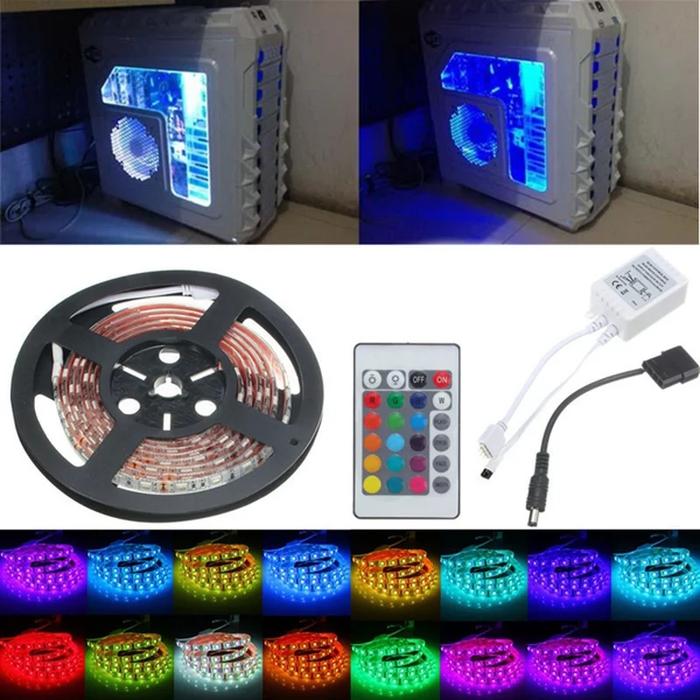 Jual LED STRIP 50 CM JACK MOLEX UNTUK PC CASE CASING COMPUTER RGB Led ...