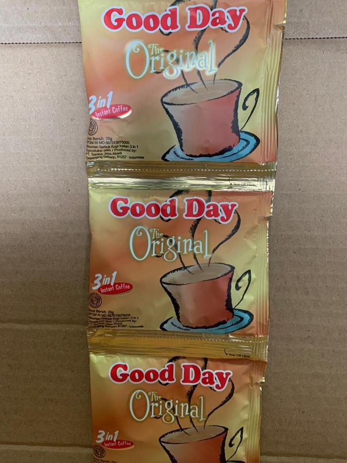 Harga Good Day Instant Coffee 3 in 1 The Original 20 gr X 10 sachet ...