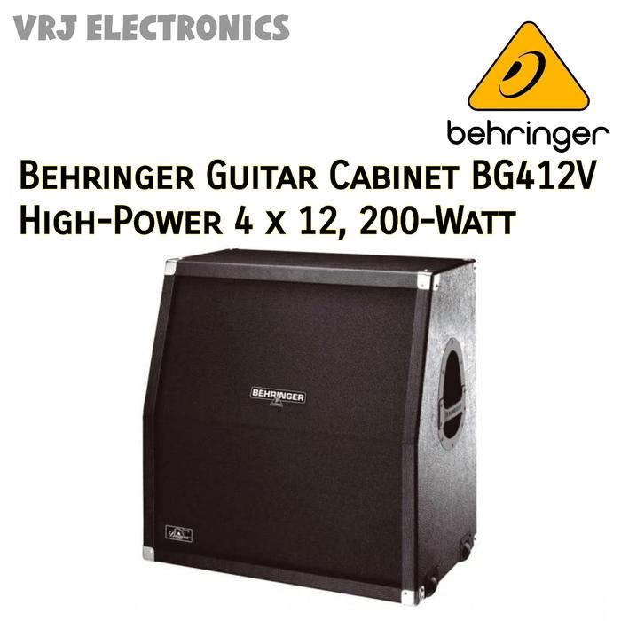 Jual Behringer High-Power 4 x 12, 200-Watt Guitar Cabinet BG412V - Kota ...