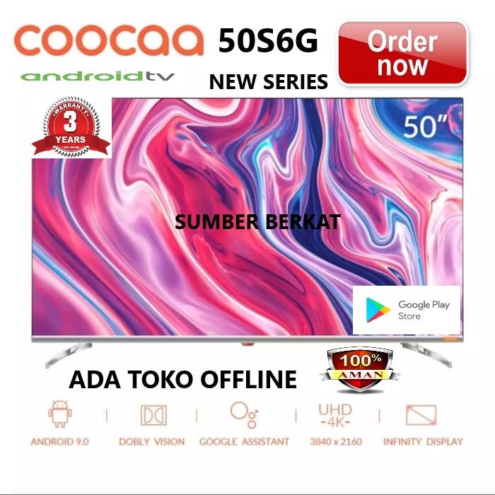 Jual COOCAA LED TV 50 inch 50S6G SMART ANDROID 9 4K UHD NETFLIX PLAY STORE - Kota Tangerang ...