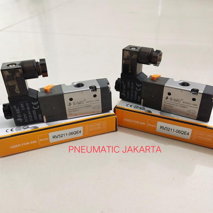Jual Solenoid Valve RV3211-06 1/8" E2 E4 AC220V / DC24V EMC Pneumatic - Jakarta Barat ...