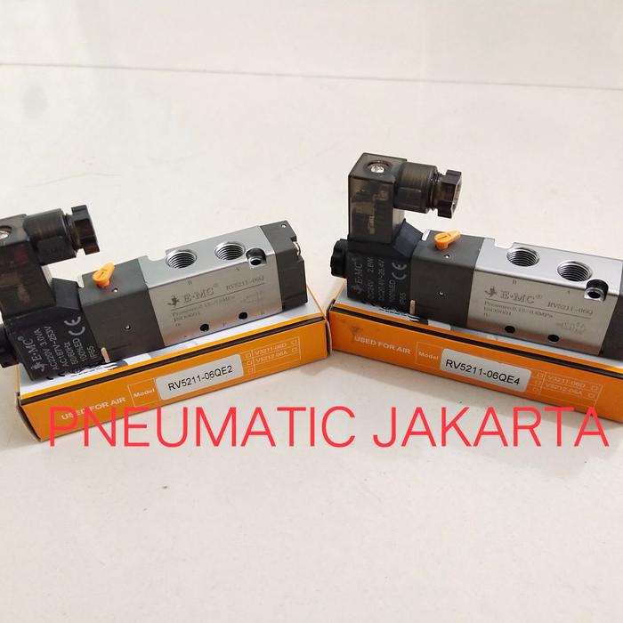 Jual Solenoid Valve RV5211-06 1/8" E2 E4 AC220V / DC24V EMC Pneumatic - Jakarta Barat ...
