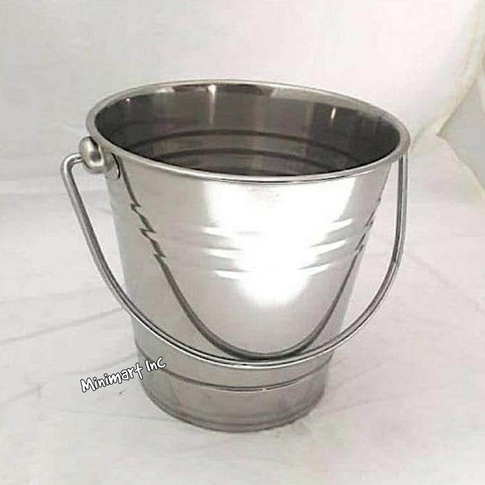Jual [GOJEK&GRAB] Bucket / Ember Es Batu Stainless Ukuran 2 Liter ...
