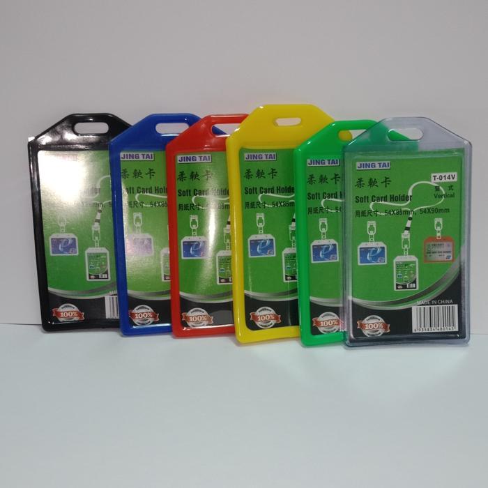Jual Frame ID Card Karet satu sisi T-014 V / Casing ID Card Karet 1 ...