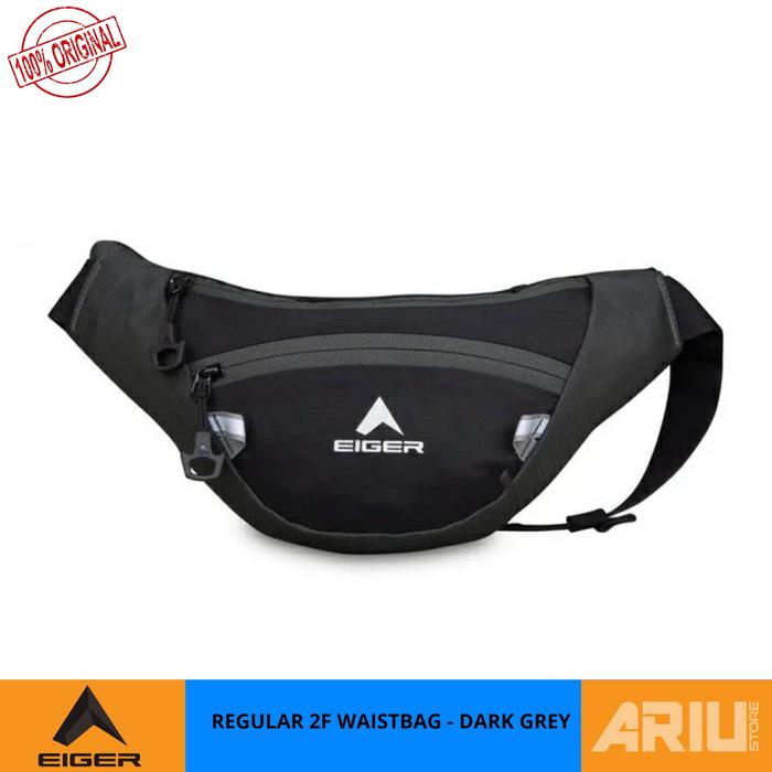 Jual TAS PINGGANG EIGER REGULAR 2F 4L ORIGINAL WAIST BAG - DARK GREY - Kota Tangerang Selatan ...