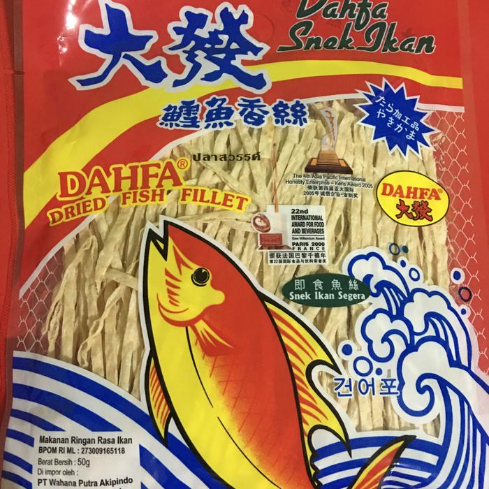 Jual Dahfa snek ikan / dried fish fillet (malaysia) 50 gram - Jakarta ...
