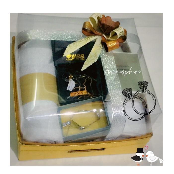 Jual Kotak sangjit/hantaran/seserahan, hampers cantik, tutup mika isi 2 ...