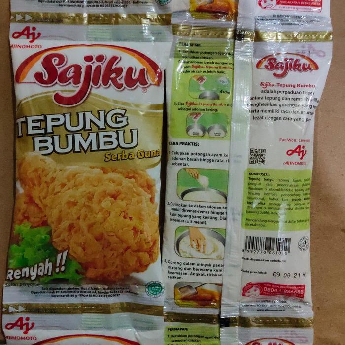Jual TEPUNG SAJIKU SERBAGUNA 80 gr 1RENCENG ( ISI 10 SACHET) - Kota ...