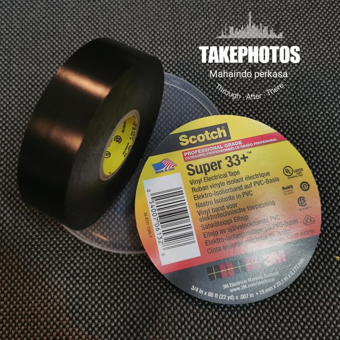 Jual Scotch super 33+ black/hitam - Isolasi kabel listrik 3M Original ...