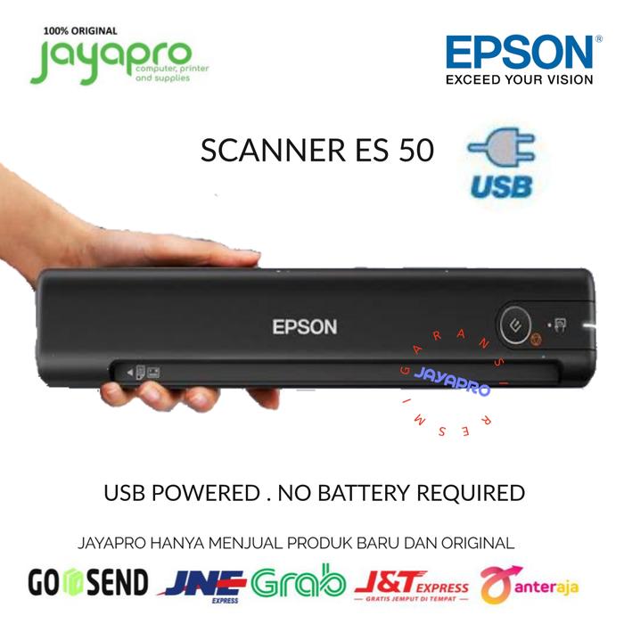 Jual Scanner Epson WorkForce ES-50 / ES50 Portable Sheetfed Scanner ...