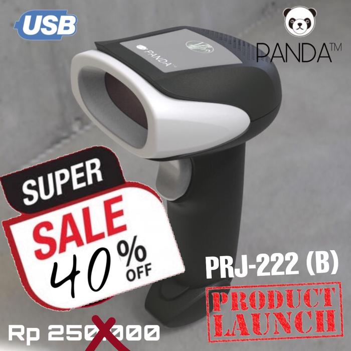 Jual Barcode Scanner Laser Tangan 1D PANDA PRJ-222 (B) USB best for JNE ...