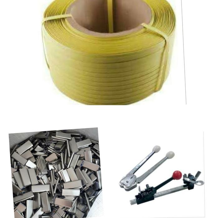 Jual PAKET ALAT PACKING PLASTIK SET TERDIRI ALAT STRAPING + KLEM + TALI ...