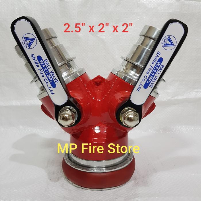 Jual Y Connection Hydrant 2 Handle Cabang 3 Way Pemadam 2.5 x 2 x 2 ...