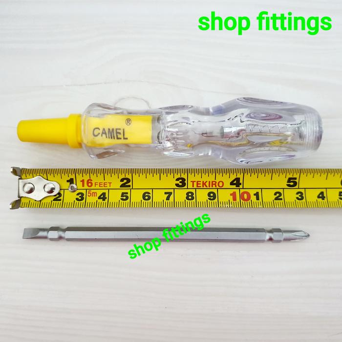 Jual Camel Obeng Test Pen TesPen Plus Min Jumbo 8" AC Tester ...