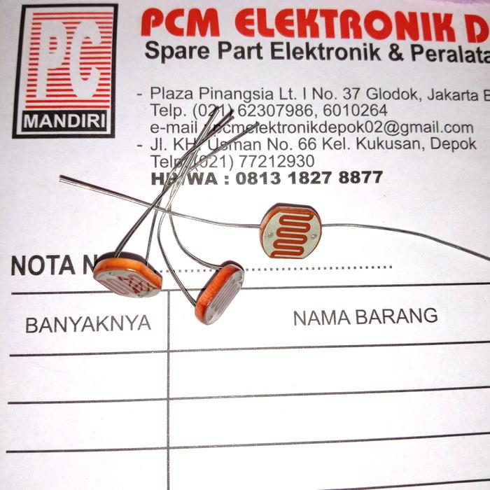 Jual LDR 10mm 10 mm 1cm photo Resistor photoresistor sensor cahaya ...