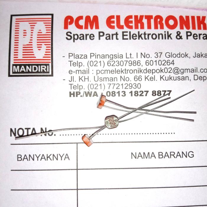 Jual LDR 3mm 3 mm 0.3cm photo Resistor photoresistor sensor cahaya ...