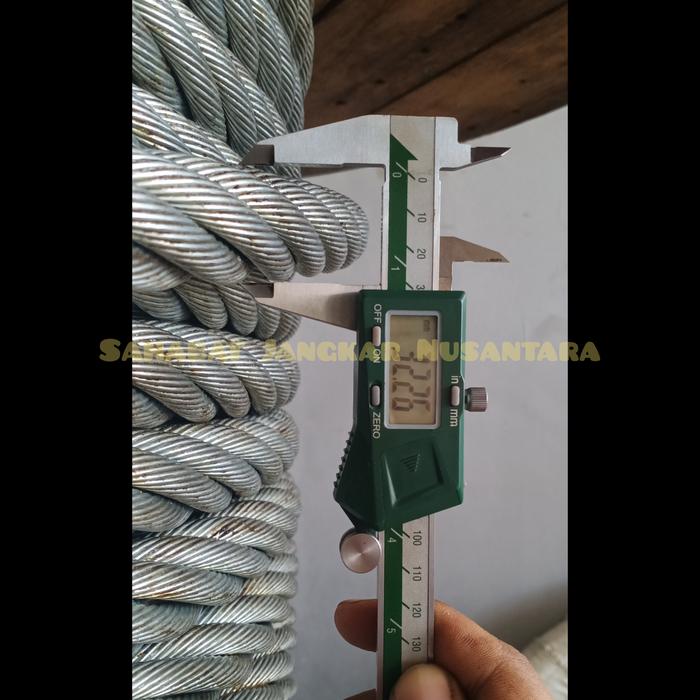 Jual Wire rope / Kawat Seling / Tali Kawat Baja 32 mm Galvanized RHOL ...