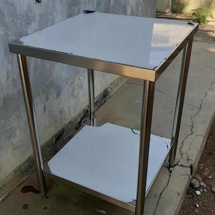 Jual meja stainless / work table w/1undershelf uk.600 x 600 x 850mm ...
