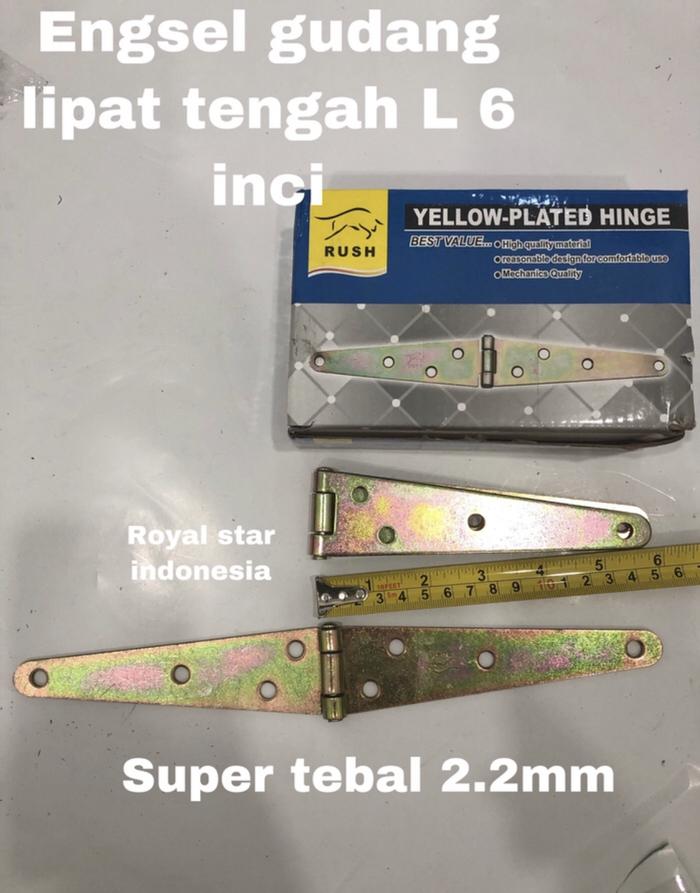 Jual Engsel gerbang engsel garasi engsel gudang engsel pagar L 6 inci ...