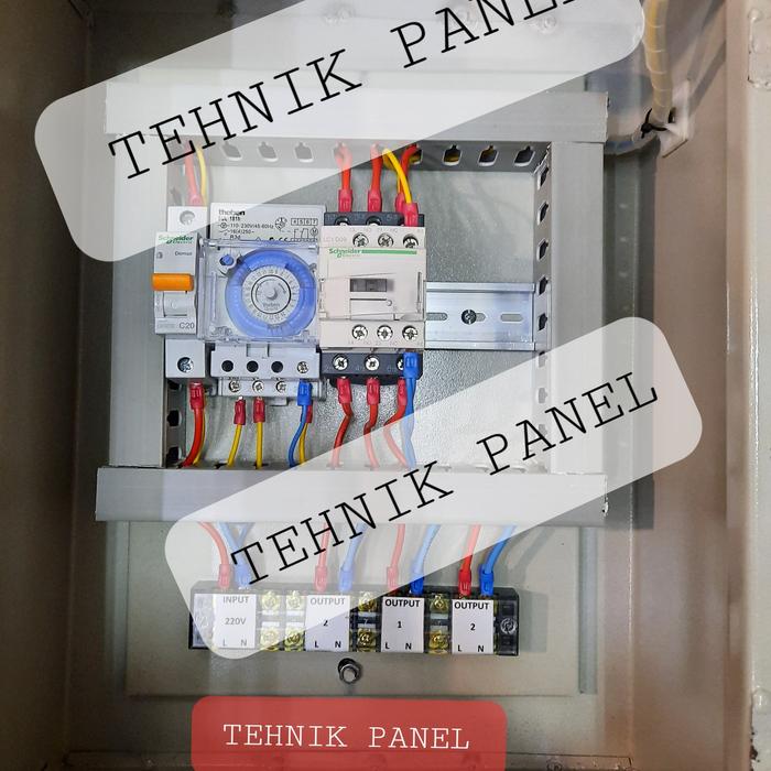 Jual panel lampu taman / panel penerangan /panel timer lampu /panel ...