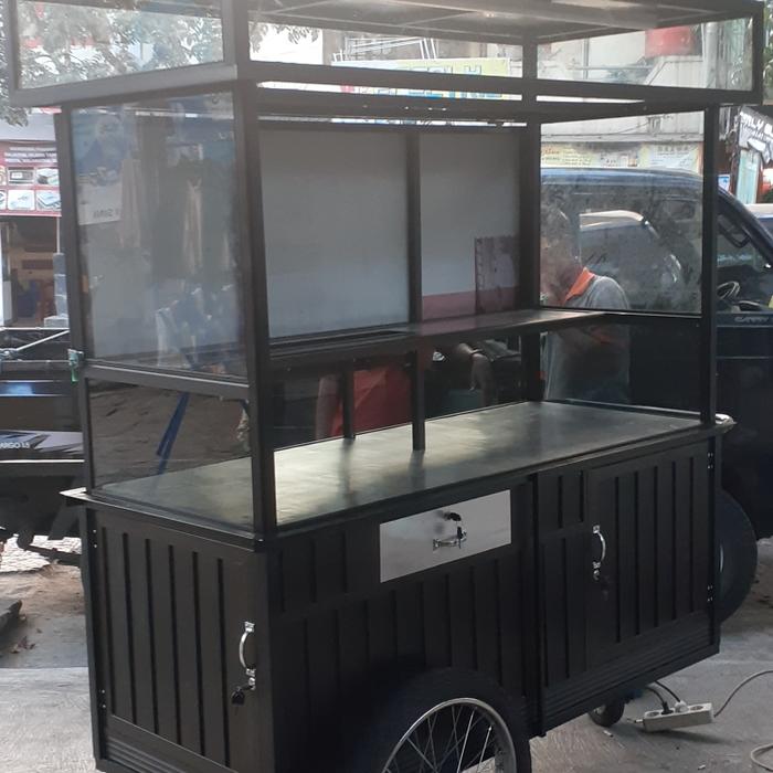 Jual roda gerobak istimewa alumunium brown/ thai tea boba - Kota ...