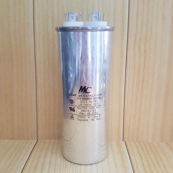 Jual Capasitor MC 50UF / 50 micro / Running Capasitor 50 micro ...