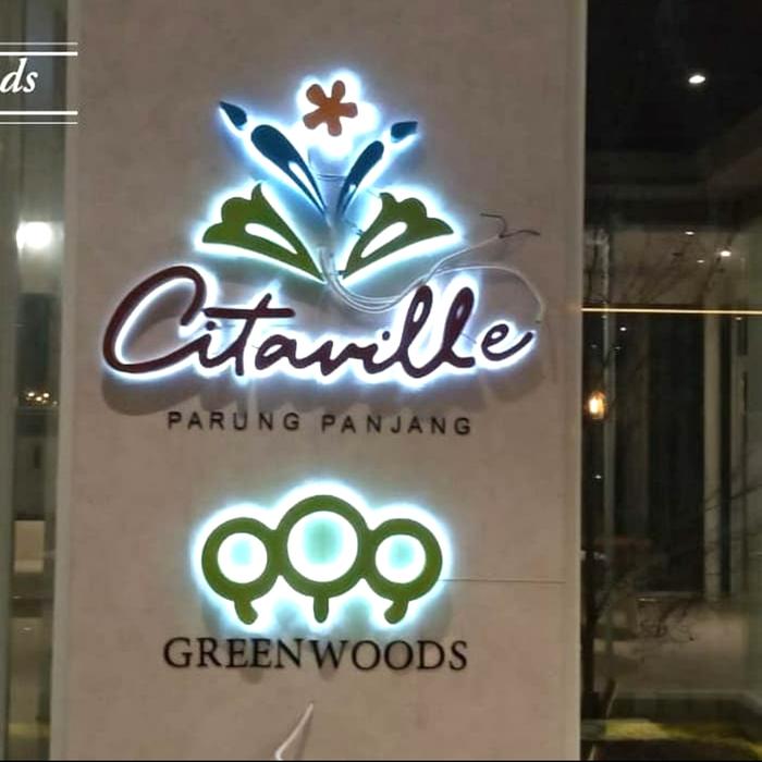 Jual Huruf timbul Signage Galvanis warna LED Backlight - Kota Tangerang ...