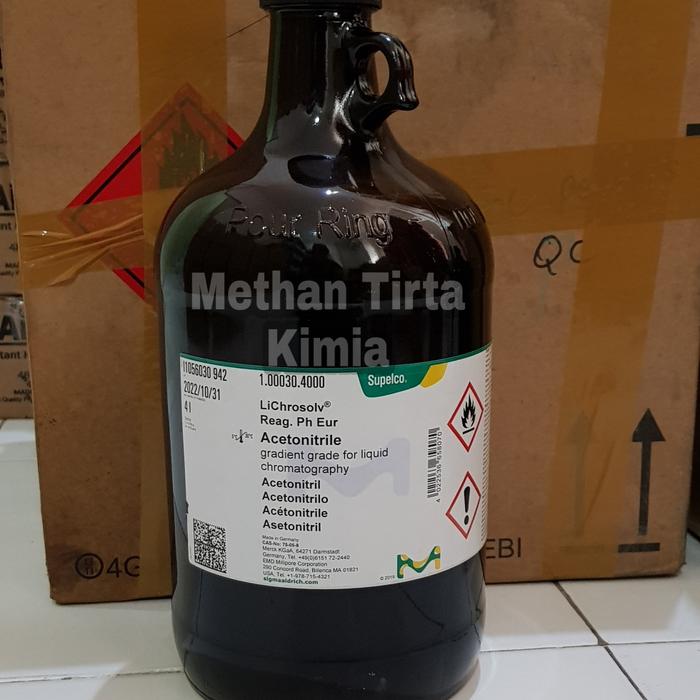 Jual ACETONITRILE || ACETONITRIL For HPLC 4 Liter - Kota Bekasi ...