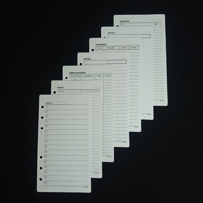 Jual Refill Rados Organizer Agenda A6 Isi Binder / Time Planner - Kota ...