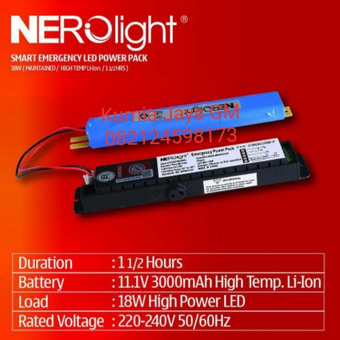 Jual NeroLight Smart Emergency LED Power Pack 18 watt / Batre Emergency ...