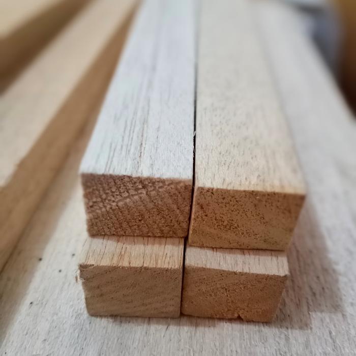 Jual Kayu keras putih balok 20mm x 25mm x 50cm 1pcs untuk DIY craft ...
