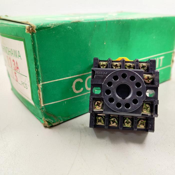 Jual PF113A Soket Relay Socket 11 pin Socket Timer 113A Contact Point ...
