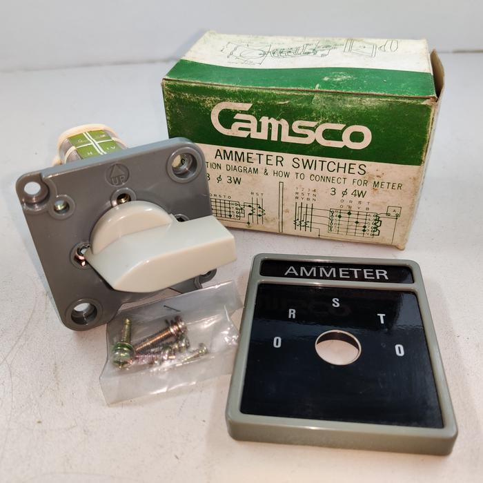 Jual CAMSCO Ammeter Selector Switch CAM Switch 600V 16A 3 Phase 3AS ...