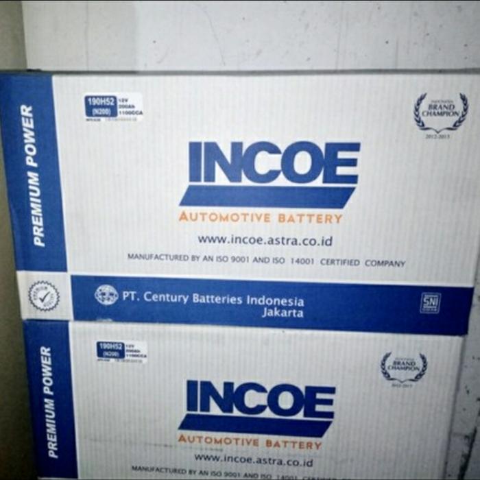 Jual Aki Genset, Kapal, Bus, Alat berat N200 INCOE 12v 200Ah Accu basah ...
